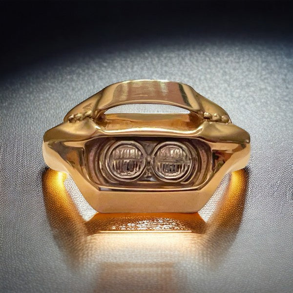 14k yellow gold with 14k white headlights – Humphreys & Son, Inc